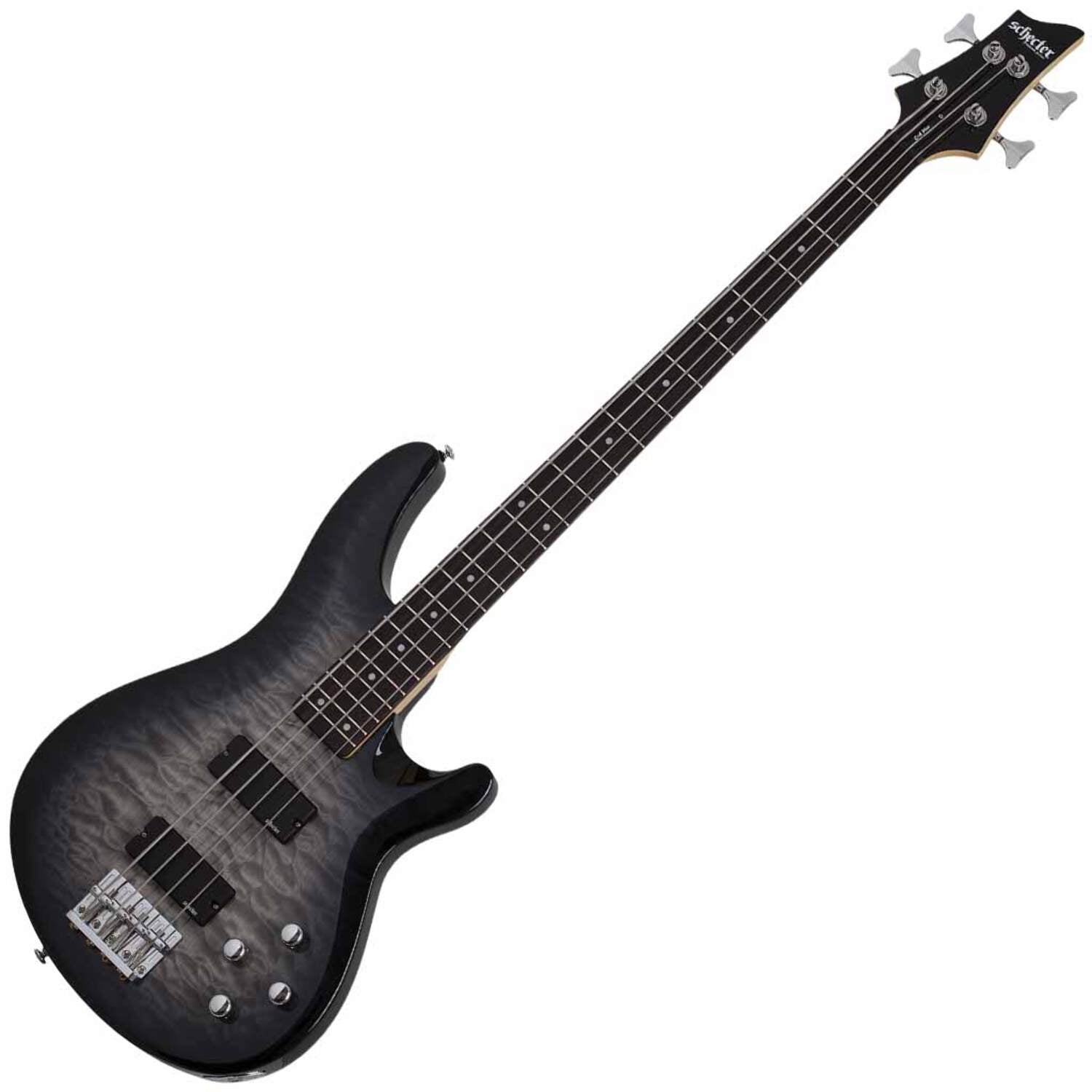 Schecter C-4 Plus 4 String Bass Guitar - Charcoal Burst - Walmart.com