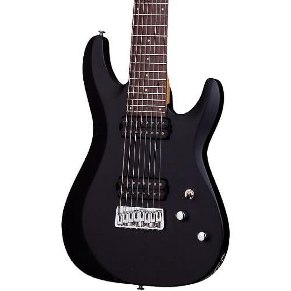 Schecter C-8 Deluxe Series 8-String Guitar - Satin Black - Walmart.com