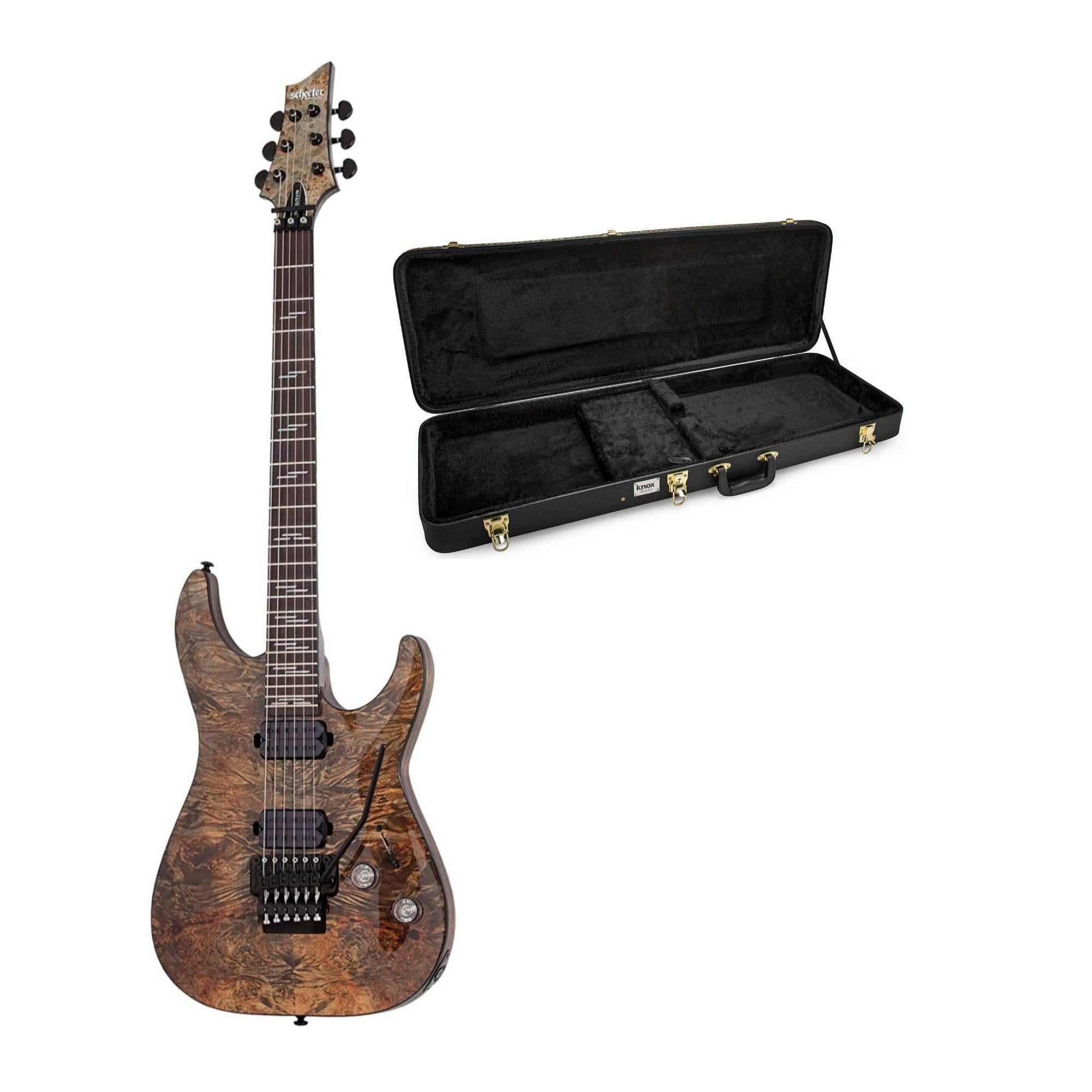 Schecter Omen Elite-6 FR Electric Guitar, Volume/Tone Control, Black ...