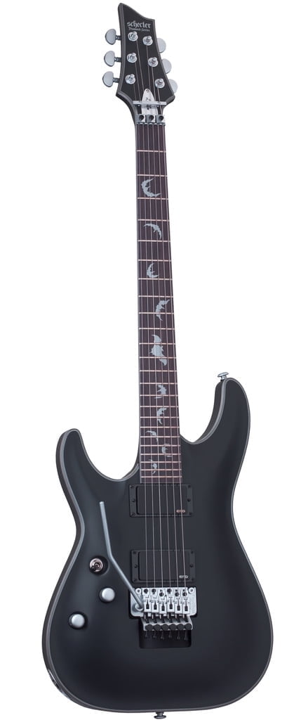 Schecter LEFTY Damien Platinum 6-FR Electric Guitar, Mahogany, Satin ...