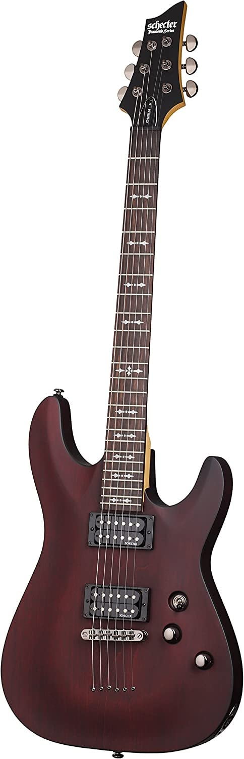 Schecter OMEN-6 6-String Electric Guitar, Black - Walmart.com