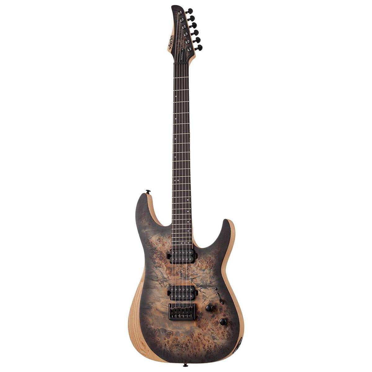 Schecter Reaper-6 Series Electric Guitar - Satin Charcoal Burst ...