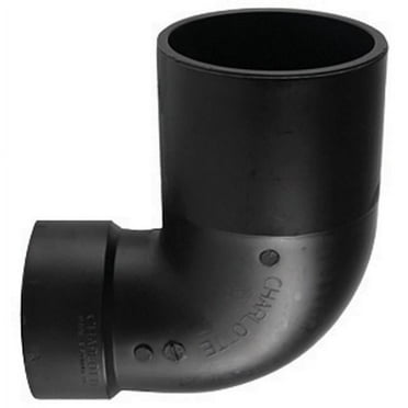 Charlotte Pipe ABS 00307 0800HA ABS/DWV Long Sweep Pipe Elbow, 90-Degree, 3 x 3 x 2 In ...