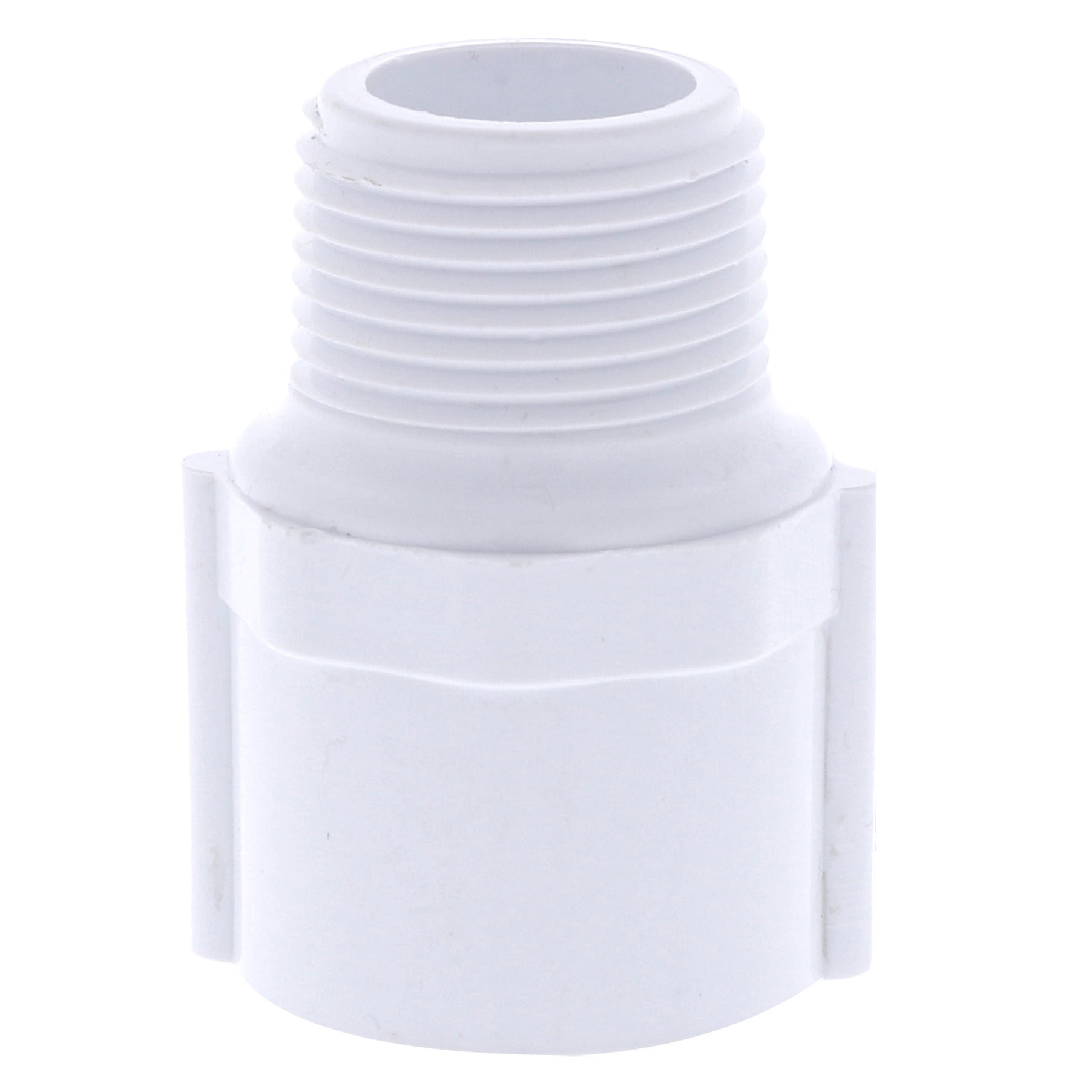 Schedule 40 PVC MPT x Slip Adapter-MPT Size:3/4"-Slip Size:3/4 ...