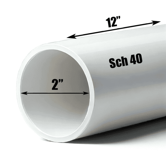 Schedule 40 PVC Pipe - Cut to Custom Length (10" x 5') - Walmart.com