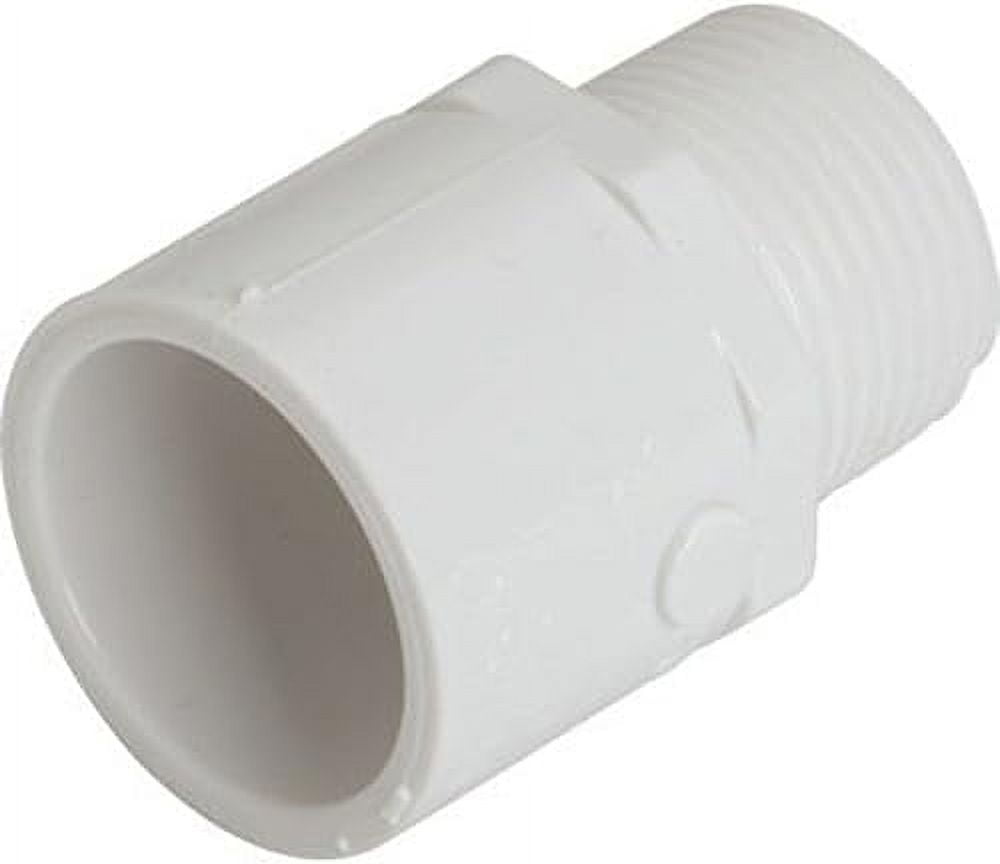 Schedule 40 PVC Pipe Slip x Mipt Male Adapter (1 1/2" Dia. (5 Pack ...