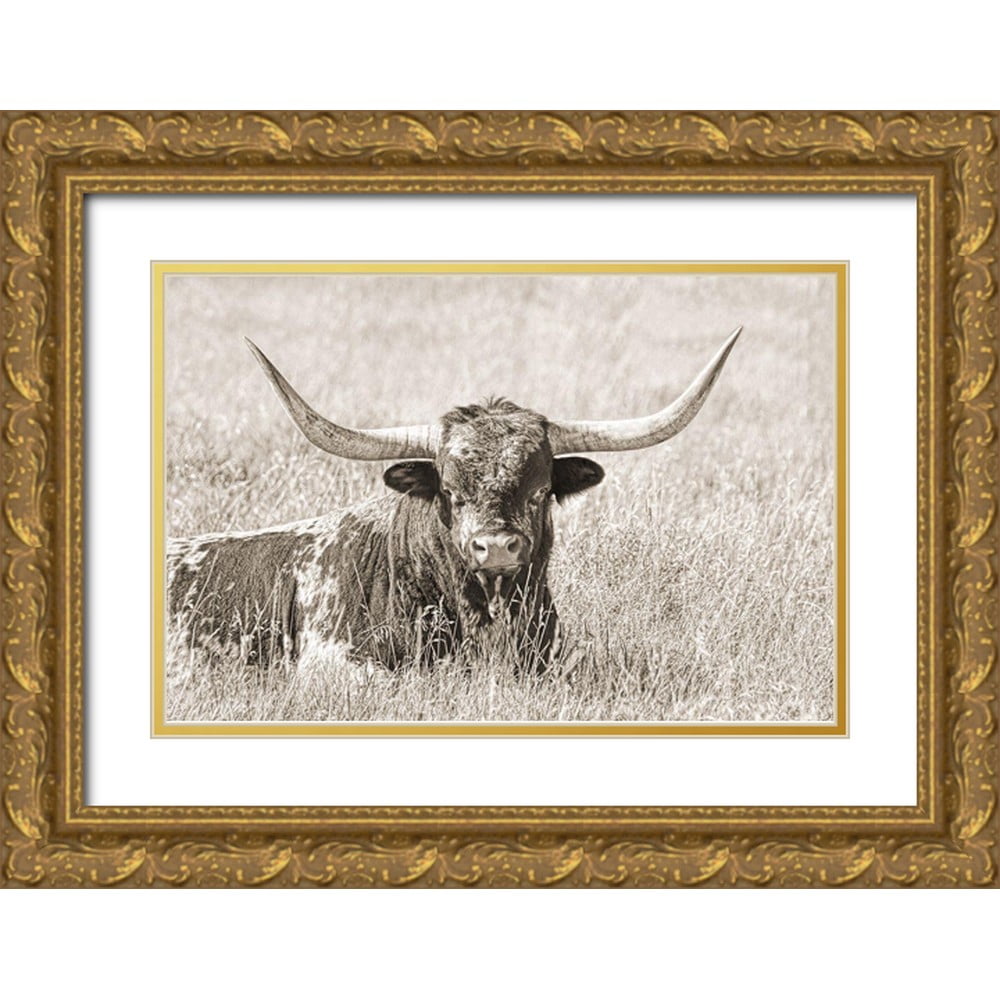 Schell, Jennie Marie 24x17 Gold Ornate Wood Framed with Double Matting ...