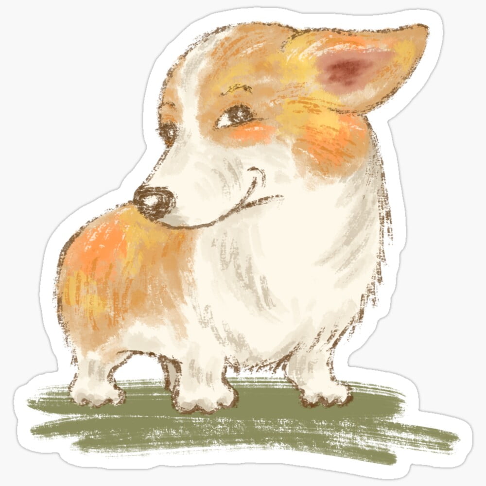 Scheming Corgi Sticker Phone Decal Water Bottle Stickers Car Decals ...