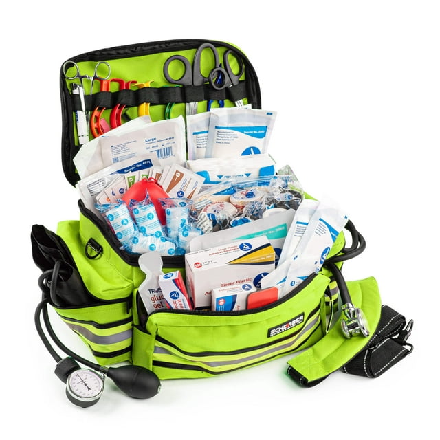 Scherber EMT Medical Aid Emergency Trauma Kit - Fully Stocked EMS First ...