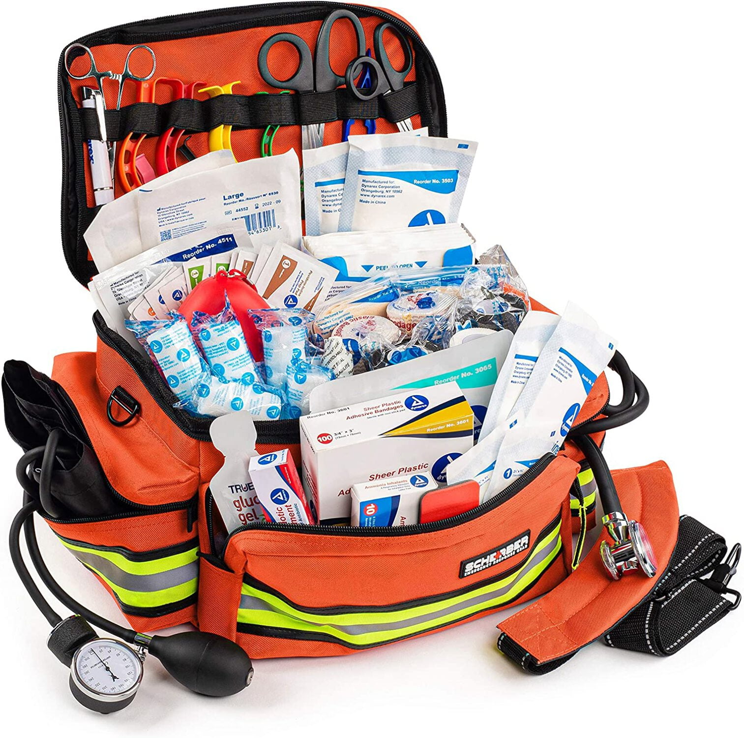 Scherber Basic First Responder Trauma Kit - Fully Stocked HSA/FSA ...
