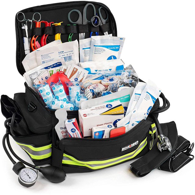 Scherber EMT Emergency Basic First Responder Trauma Kit - Fully Stocked ...