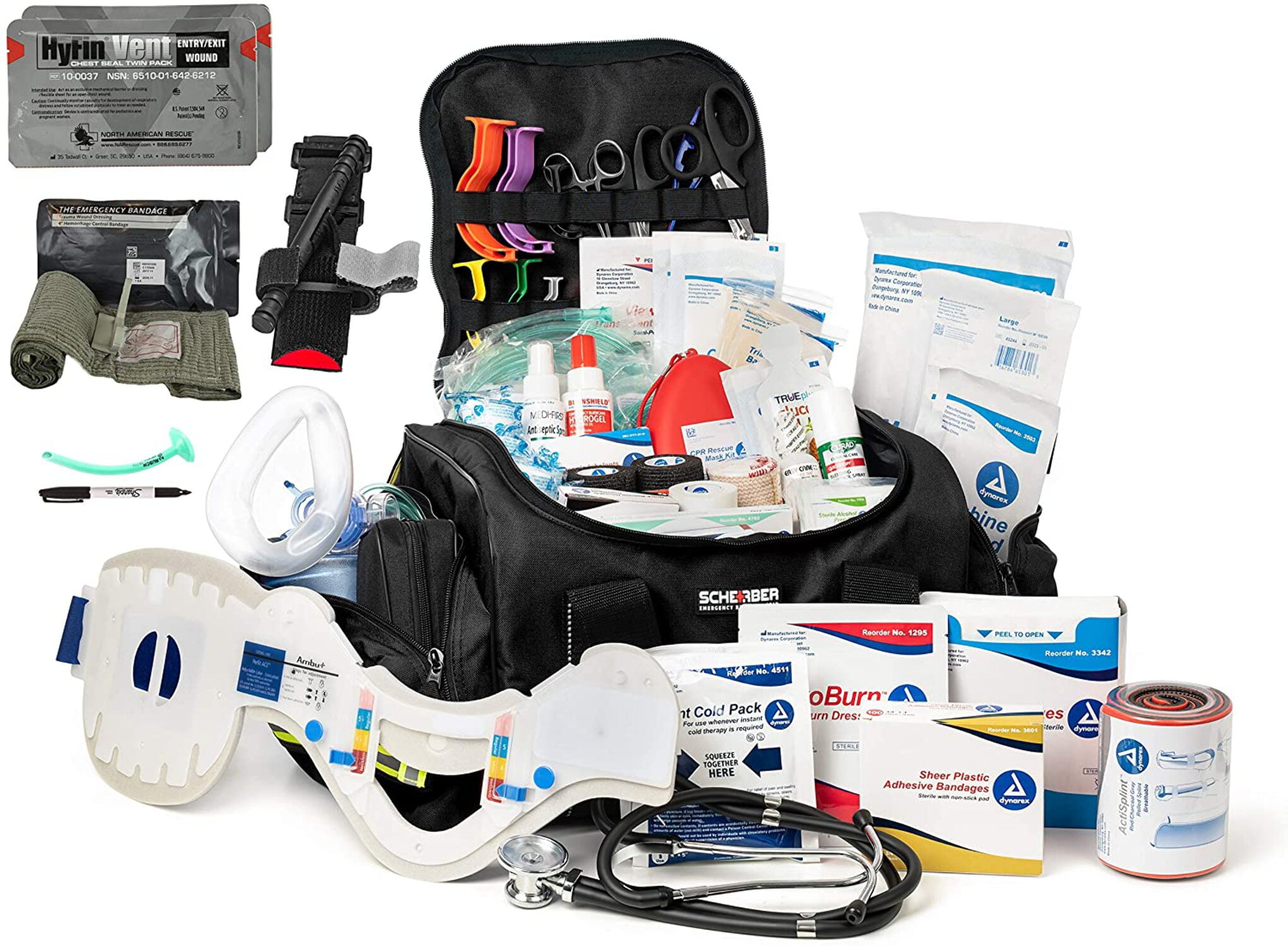 Scherber Fully-Stocked Premium First Responder Bag | Large Professional ...