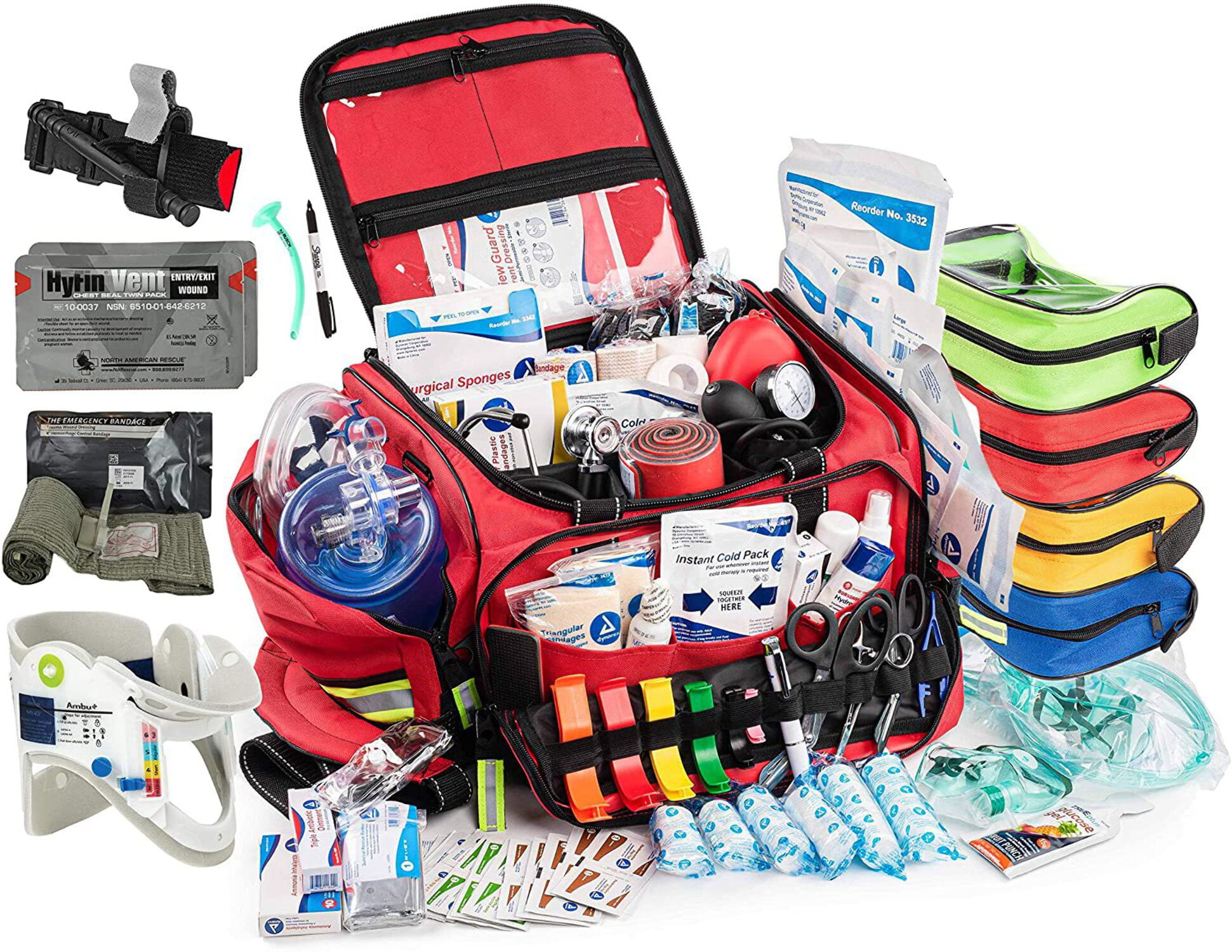 Scherber Emergency First Responder Bag - Professional EMT/EMS Trauma ...