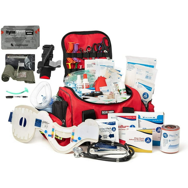 Scherber Fully-Stocked Premium First Responder Bag | Large Professional ...