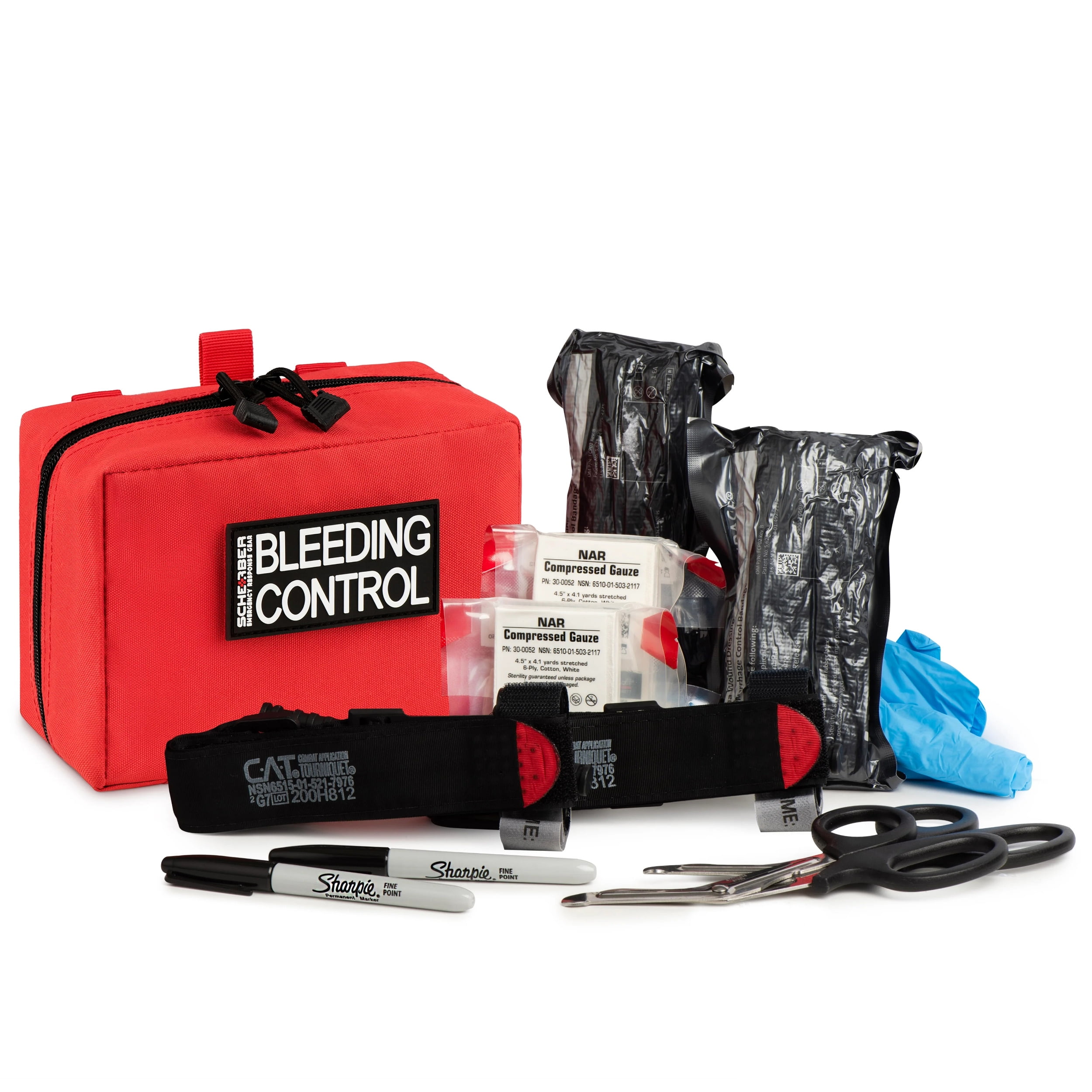 Scherber Public Access Bleeding Control Kit | Trauma Equipment, First Aid Supplies | Basic ...