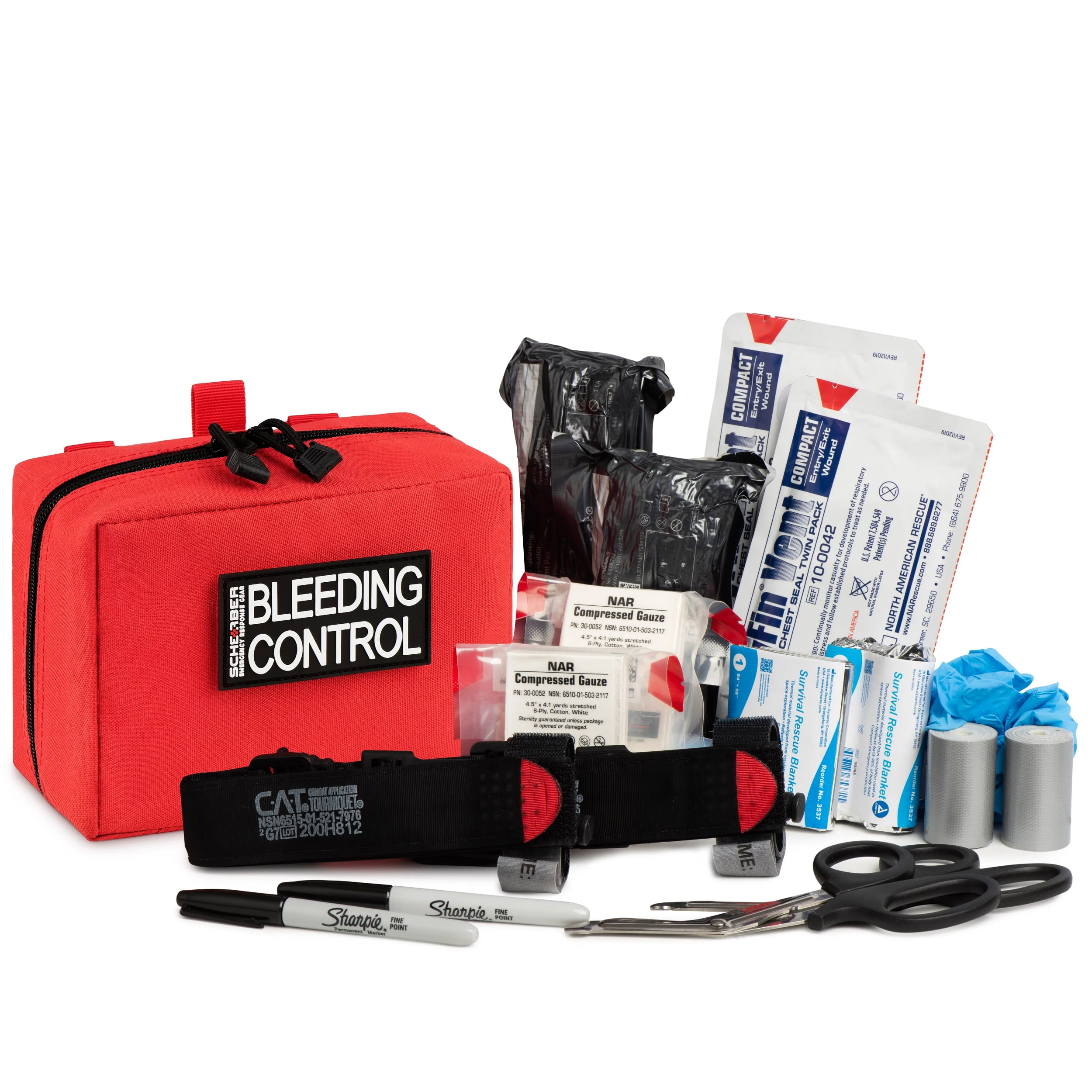 Scherber Public Access Bleeding Control Kit | Trauma Equipment, First Aid Supplies | Medium ...