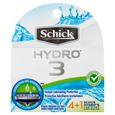 Schick Hydro3 Refill Blade Cartridges for Men, 4 ct - Walmart.com