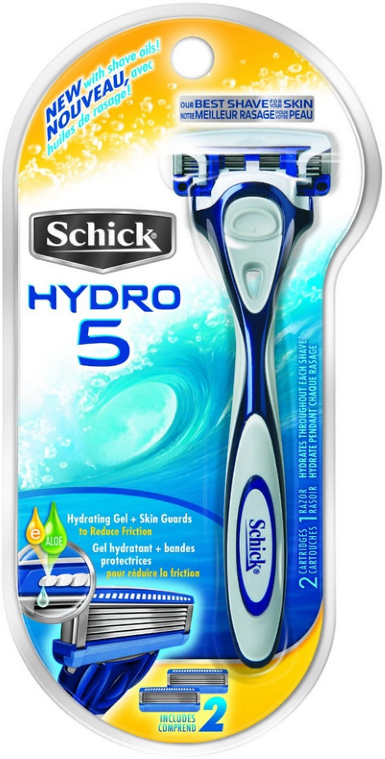 Schick Hydro 5 Razor with 2 Razor Cartridges - Walmart.com