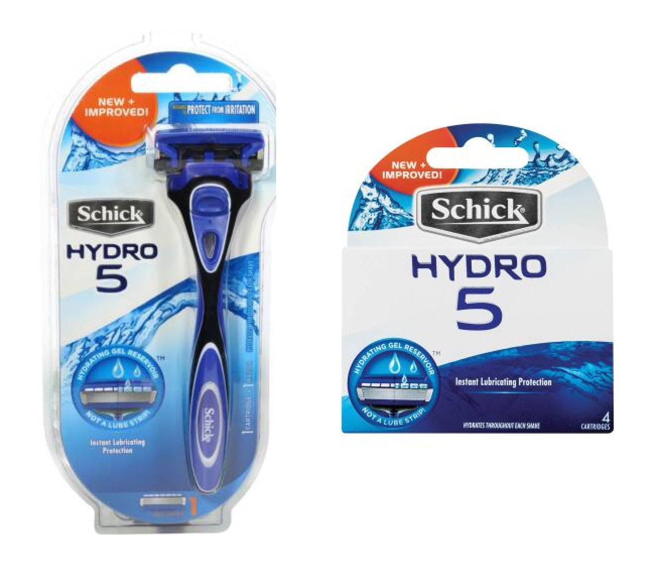 Schick Hydro 5 Razor with Refill Blade Cartridges - Walmart.com