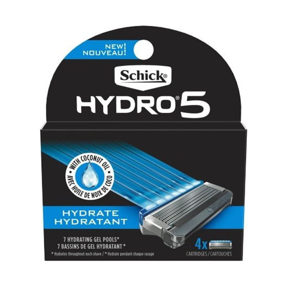 Schick Hydro 5 Sense Hydrate Mens Razor Refills with Handle Bonus Pack ...