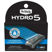 Schick Hydro 5-Blade Razor Refill, 4 Ct, For Dry Skin, Five Refill ...