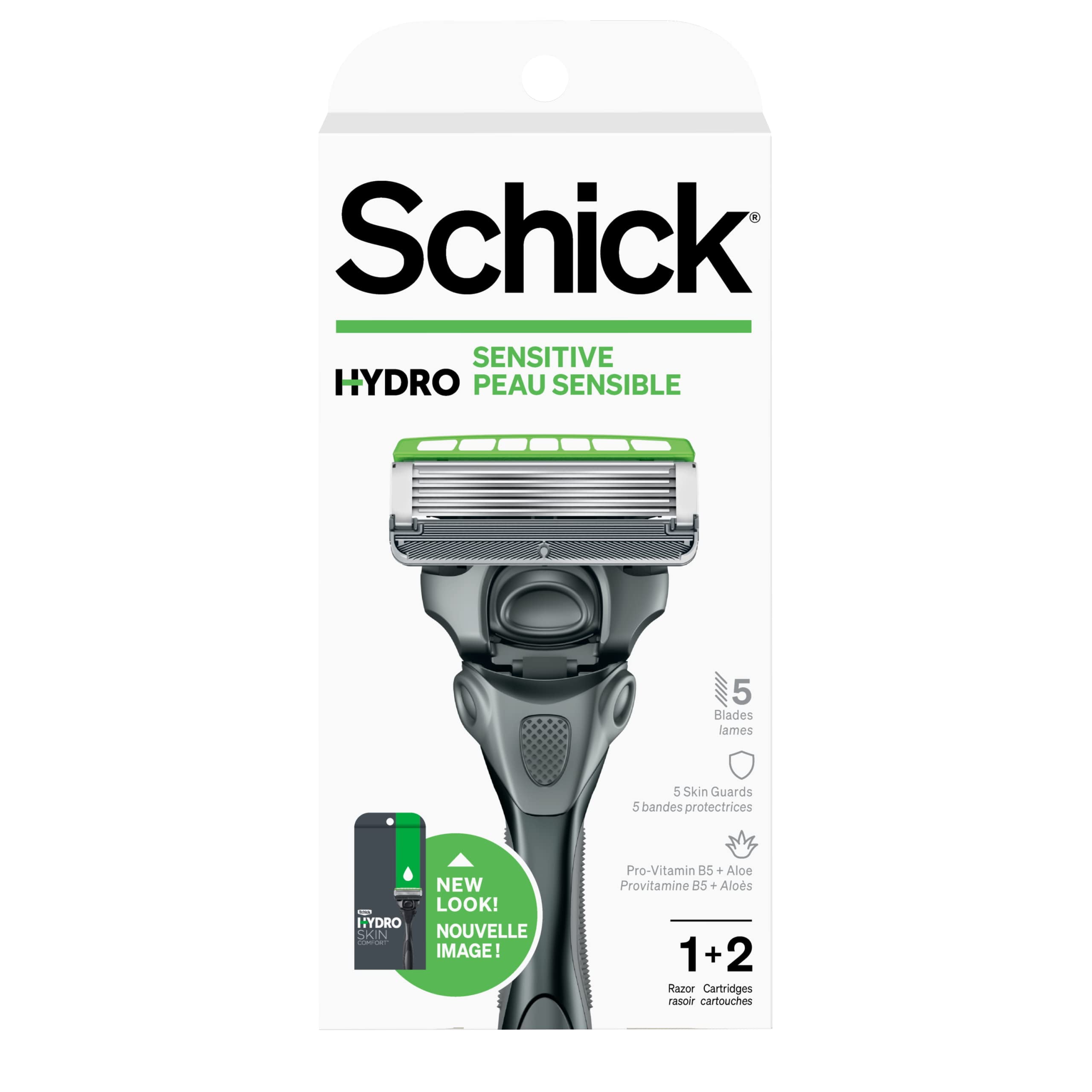 Schick Hydro 5 Sense Sensitive Skin Razor With Shock Absorb Technology ...