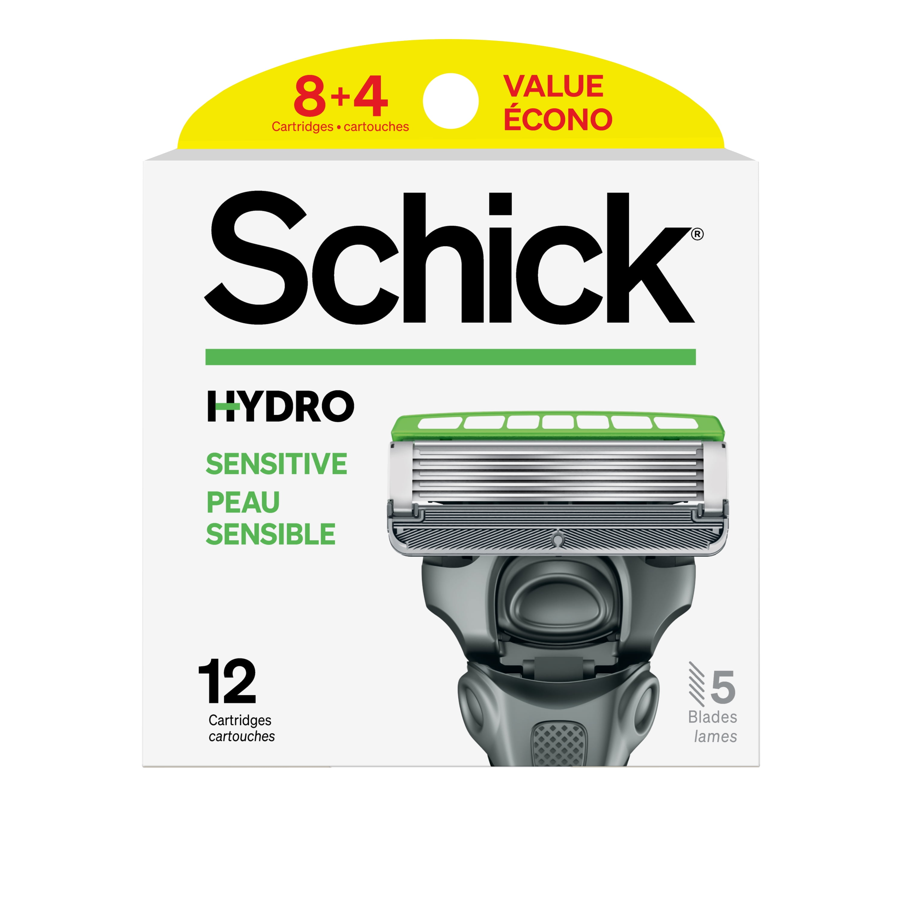 Schick Hydro Sensitive Razor Refills, 12ct (Pack of 1) - Walmart.com