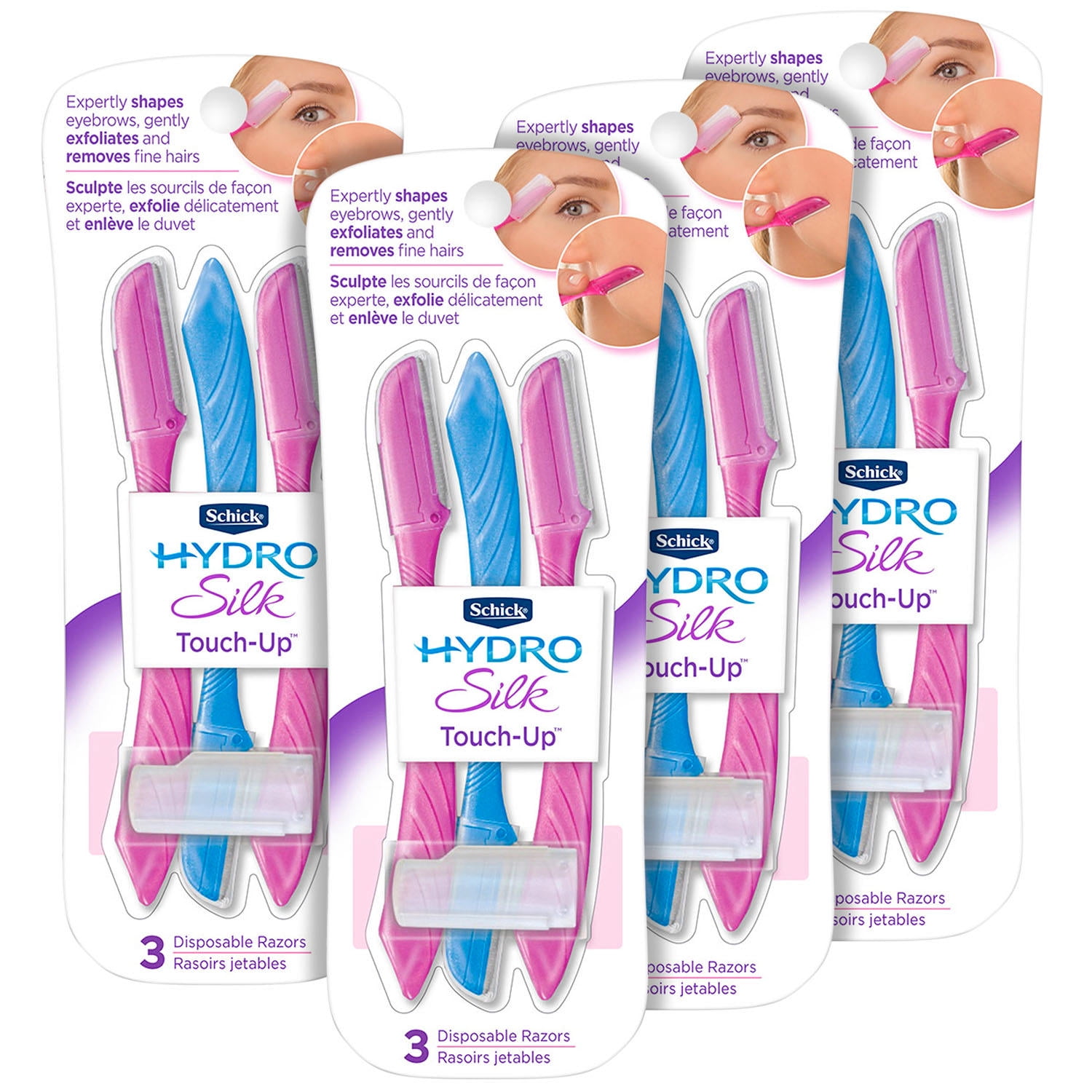 Schick Hydro Silk Facial Touch-Up Razor (3 ct., 4 pk.) - Walmart.com