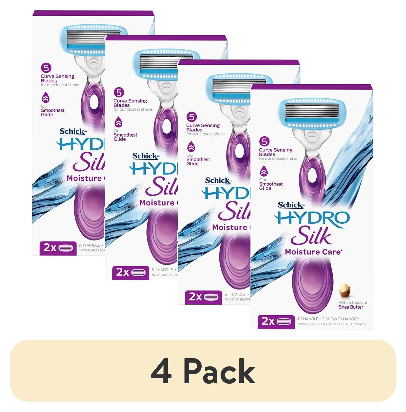 (4 pack) Schick Hydro Silk Moisture Care with Shea Butter Razor with 2 ...