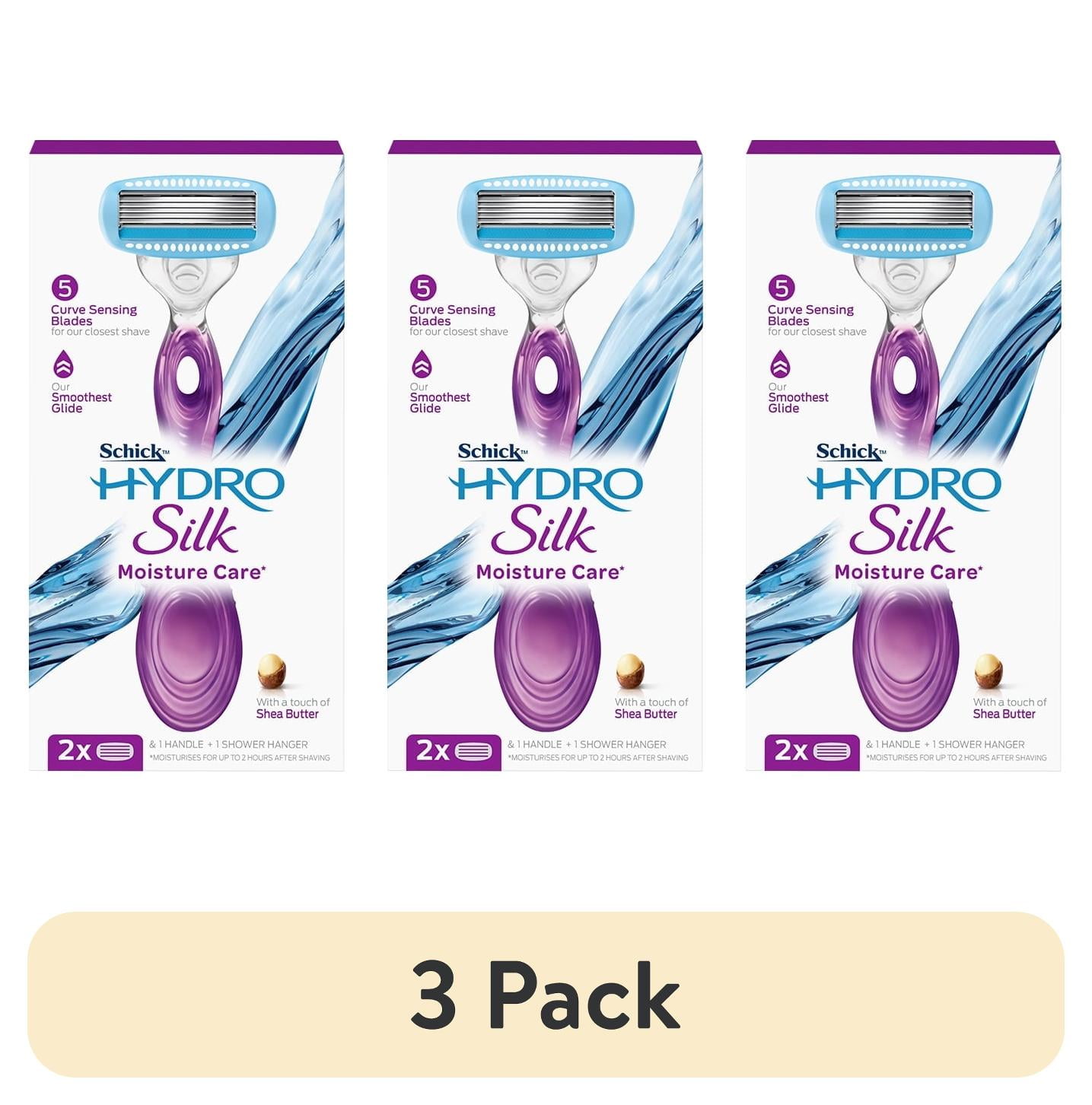 (3 pack) Schick Hydro Silk Moisture Care with Shea Butter Razor with 2 ...