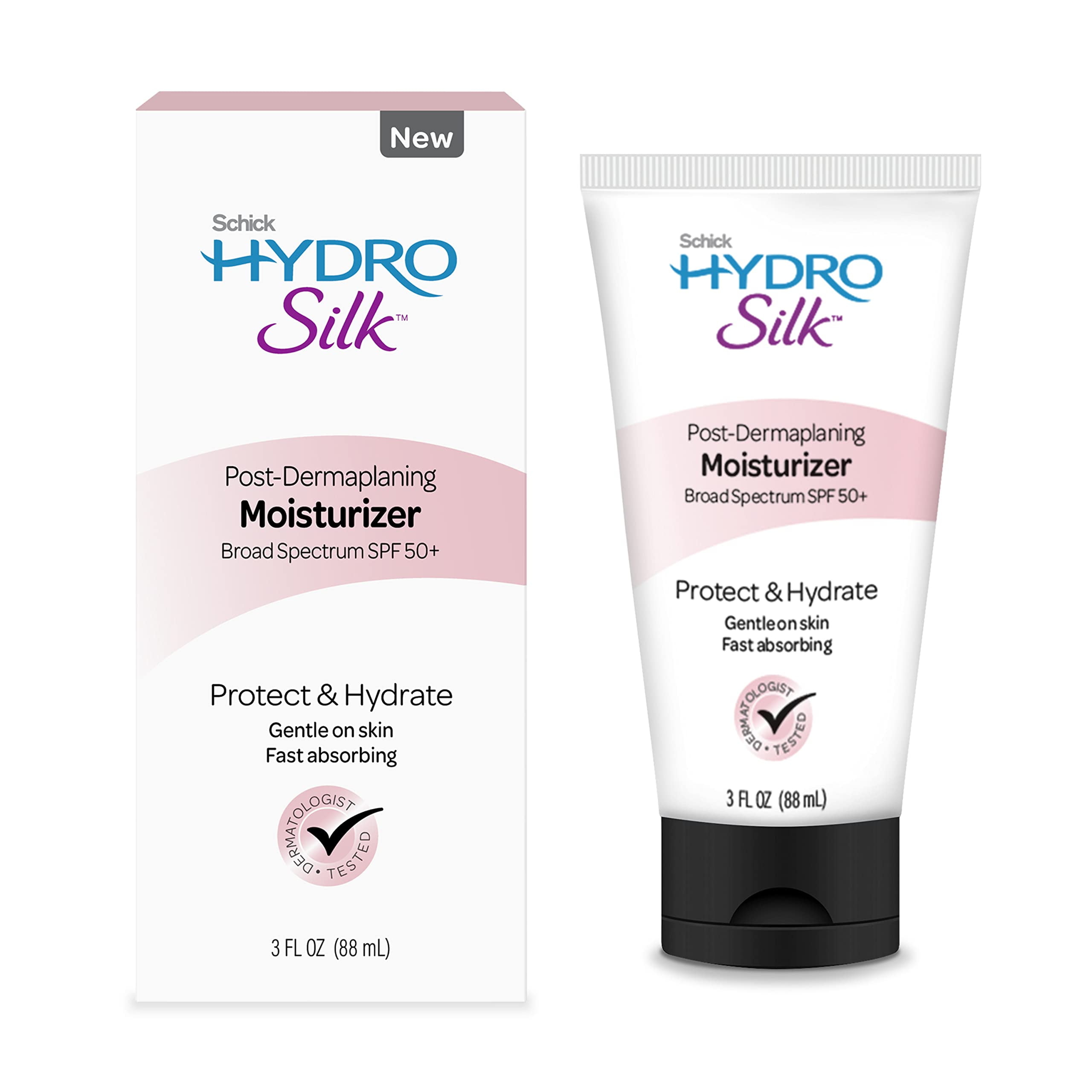 Schick Hydro Silk Post-Dermaplaning TMA2 Moisturizer with SPF 50 ...
