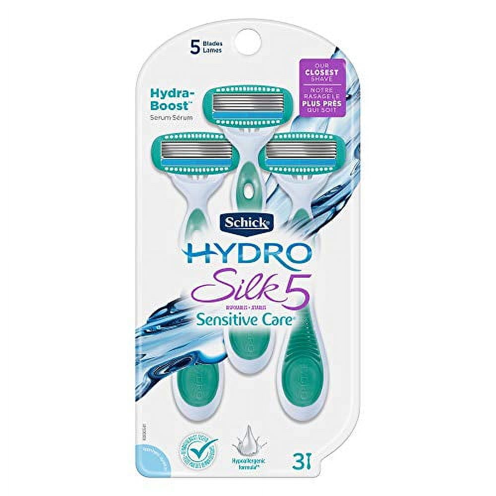 Schick Hydro Silk Razor Disposable Razors for Women with Moisturizing ...