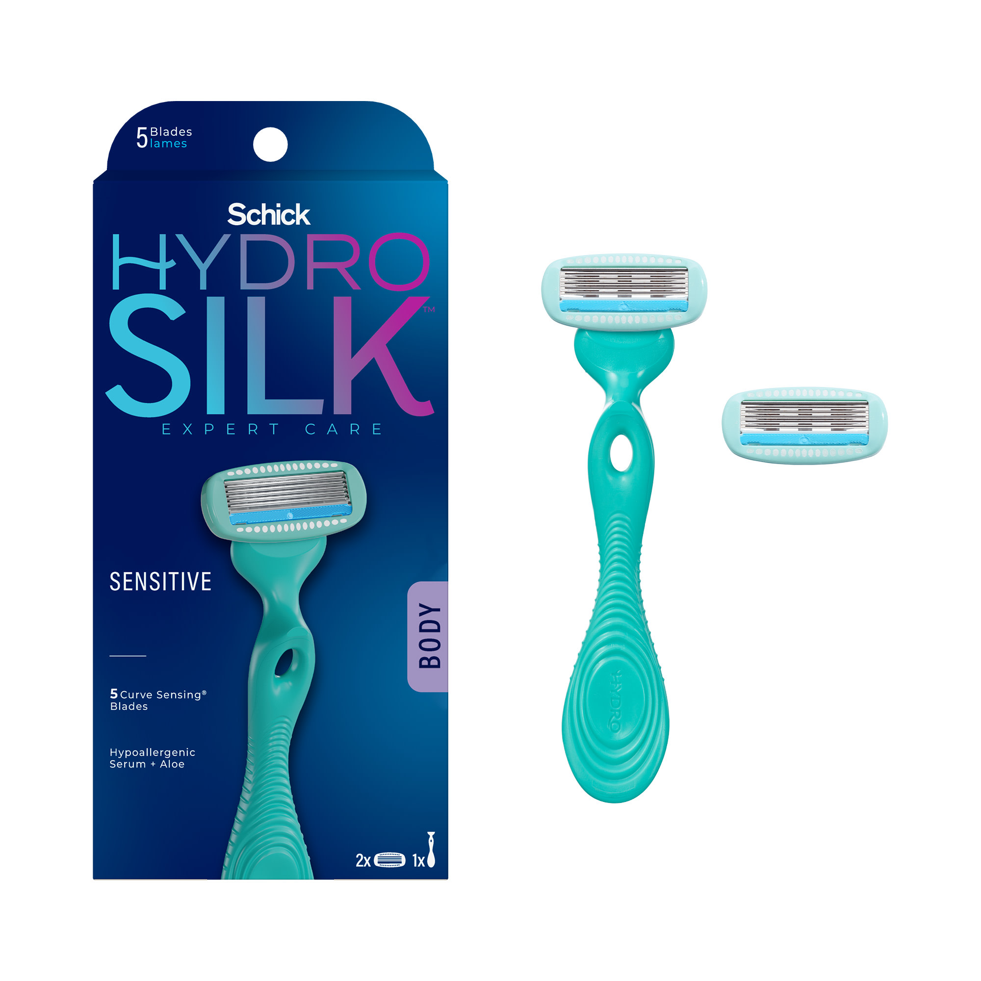 Schick Quattro for Women Women's Razor, 1 Razor Handle and 4 Refills ...