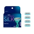Schick Hydro Silk Sensitive Womens Razor Blade Refills, 4 ct, 5-Blade ...