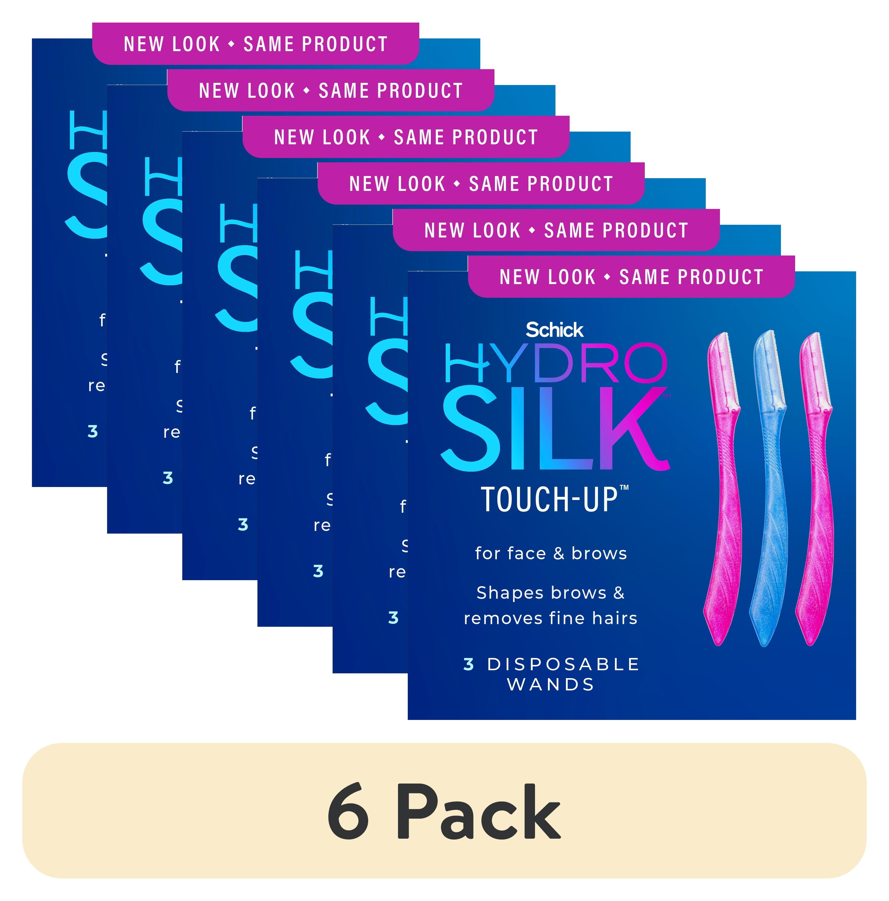 (6 pack) Schick Hydro Silk Touch-Up Manual Dermaplaning Razor with ...
