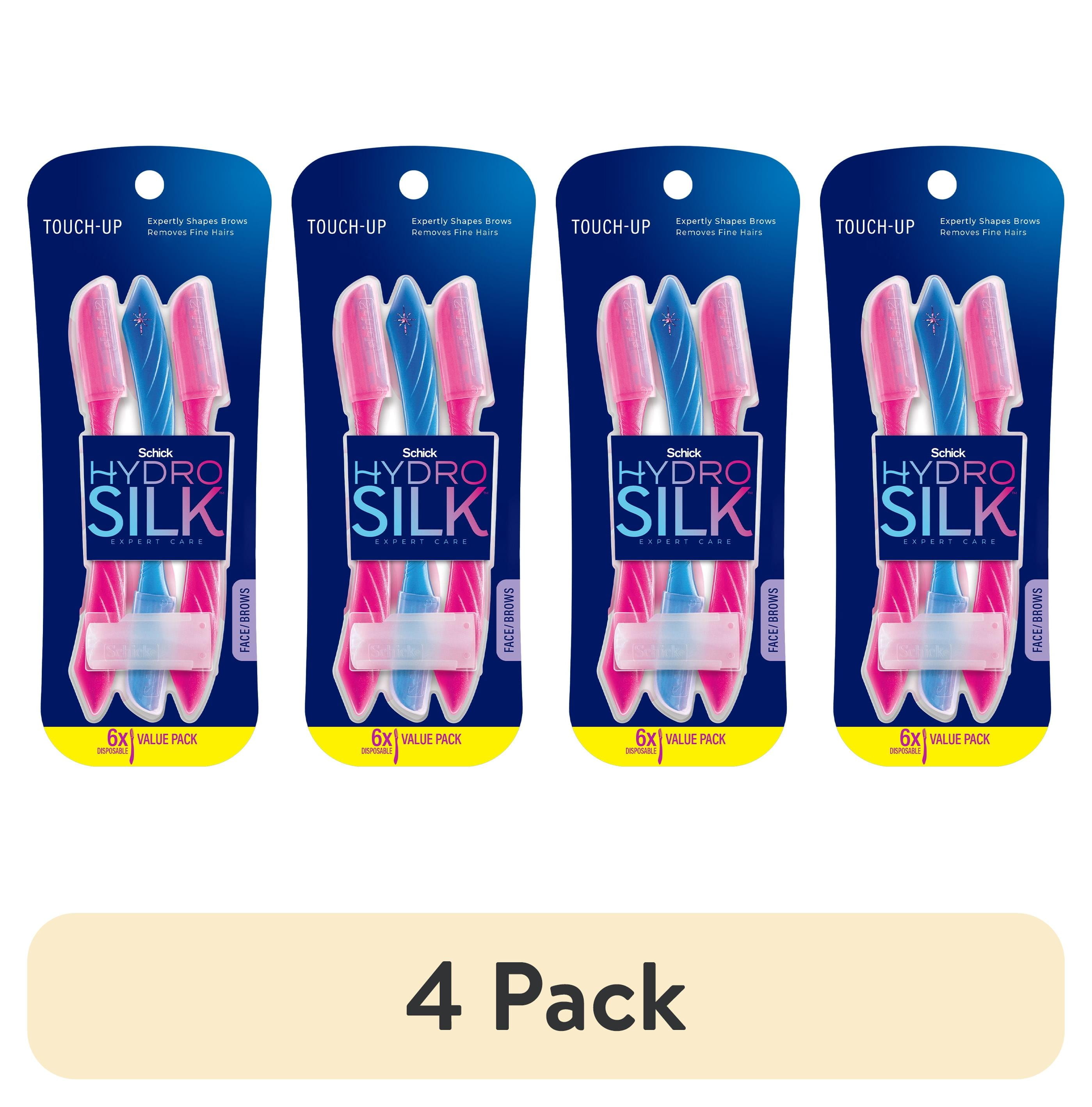 (4 pack) Schick Hydro Silk Touch-Up Multipurpose Exfoliating Facial ...