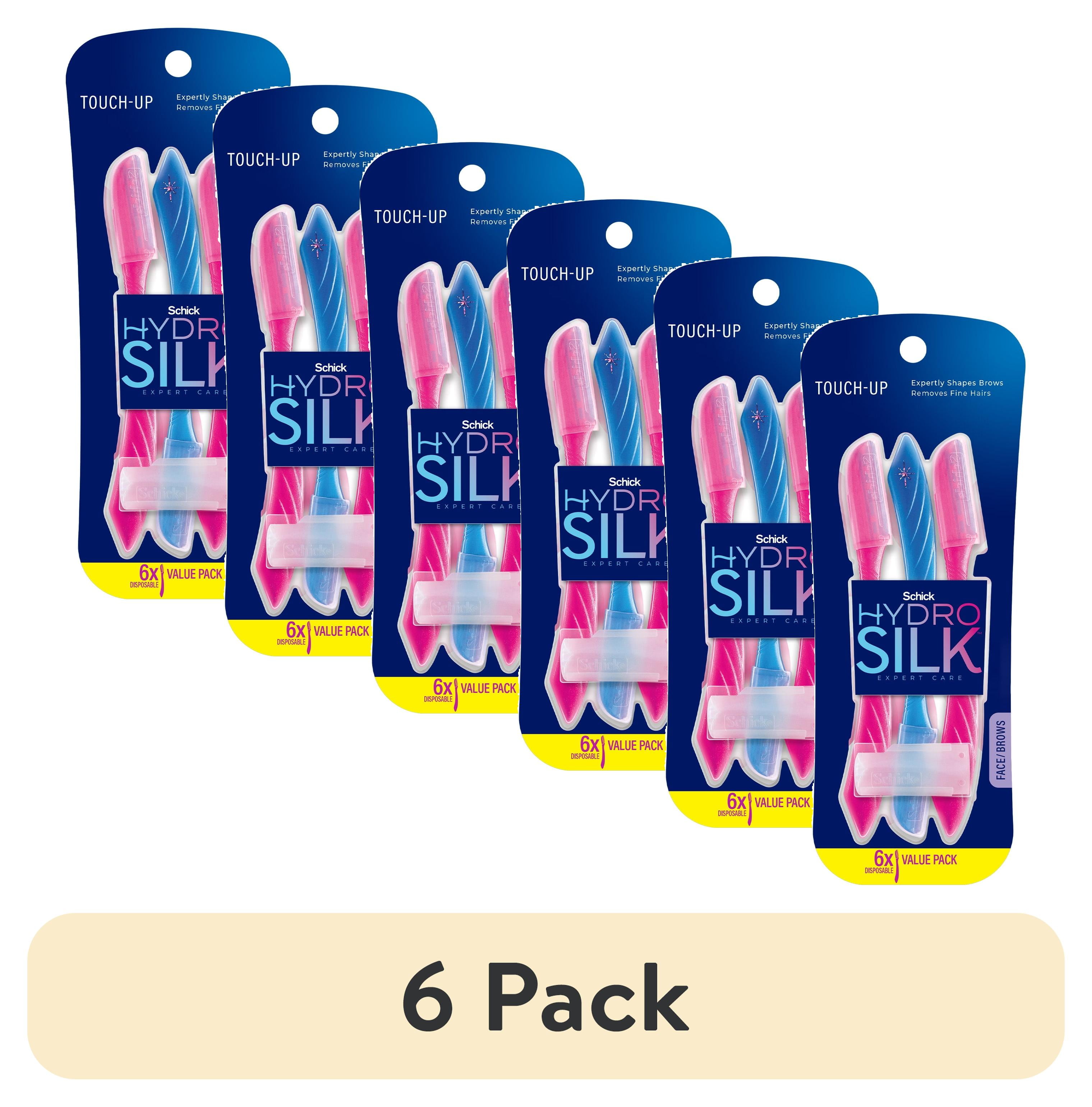 (6 pack) Schick Hydro Silk Touch-Up Multipurpose Exfoliating Facial ...