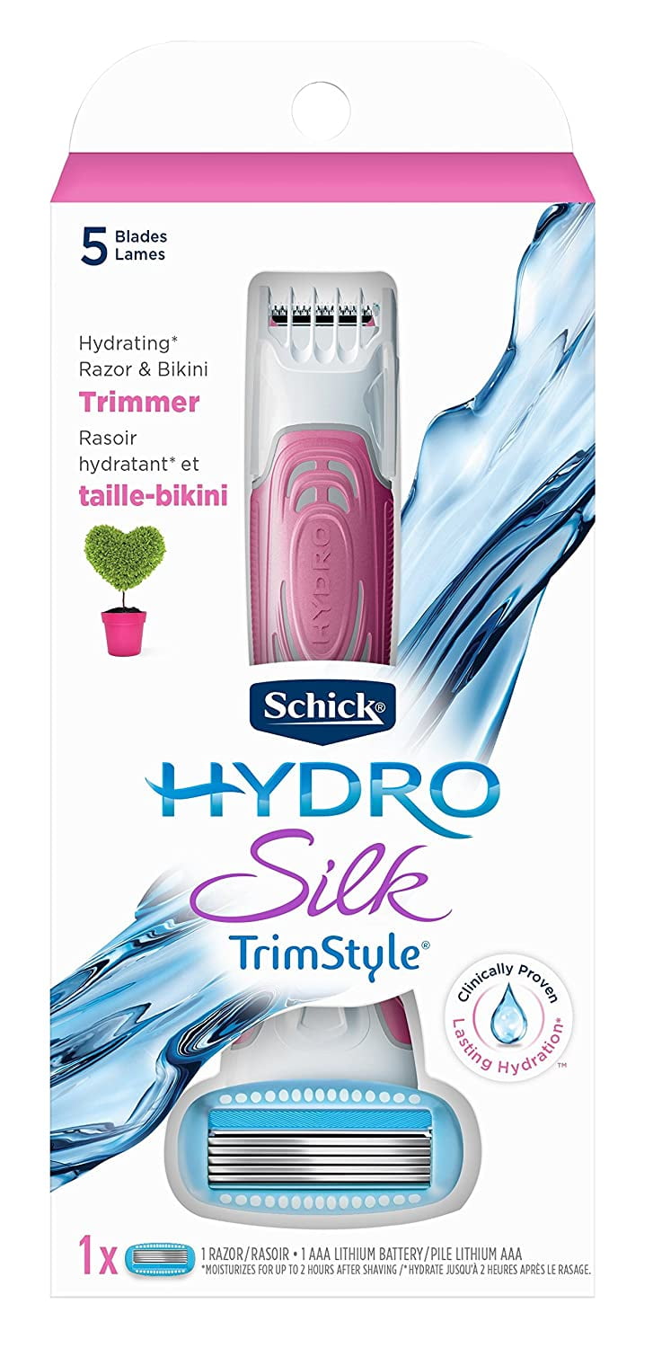 Schick Hydro 5-Blade Razor With Bikini Trimmer, Waterproof Personal ...