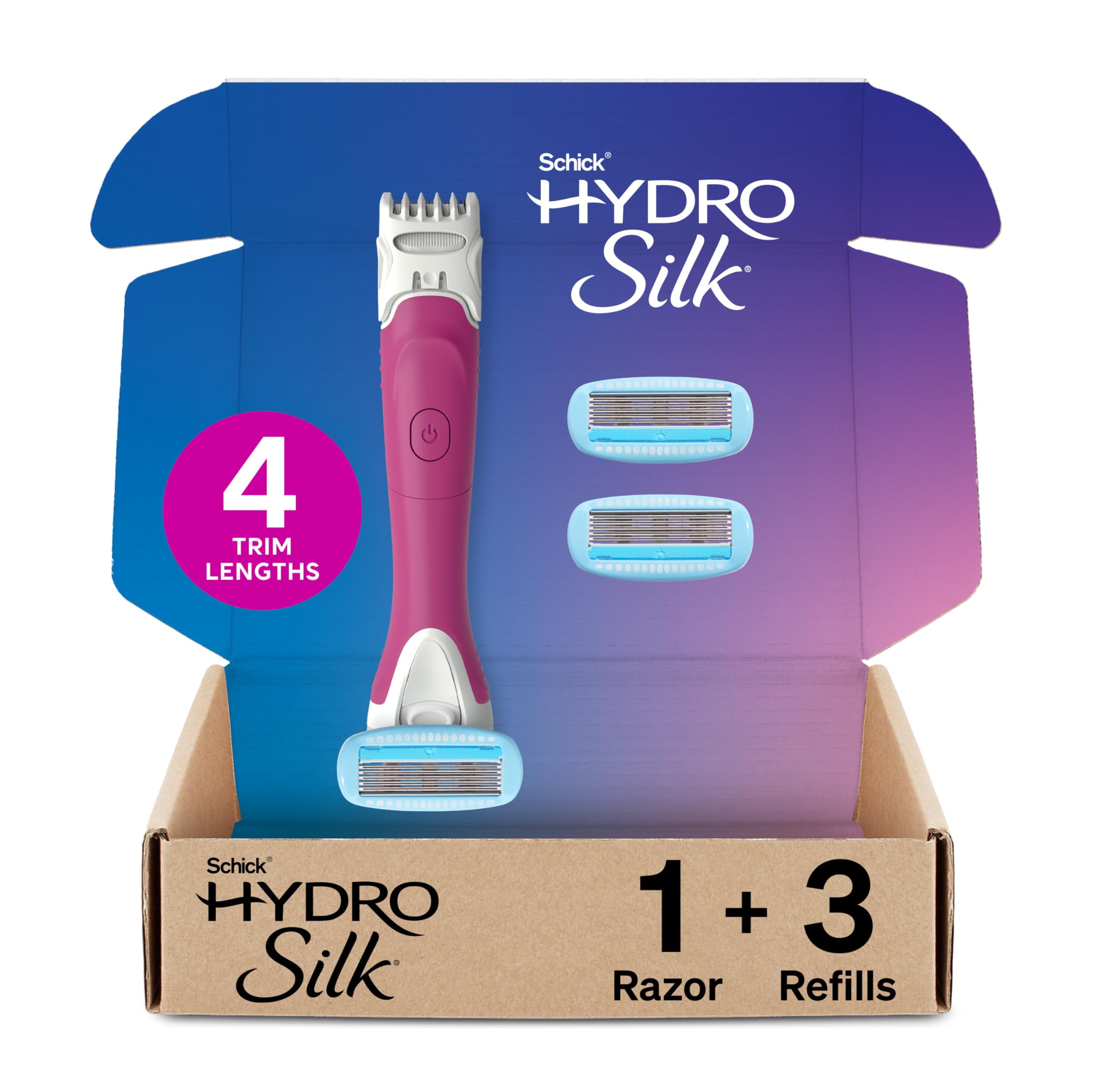 Schick Hydro Silk TrimStyle Razor with Bikini Trimmer for Women | 2-in-1 Bikini Razor for Women ...