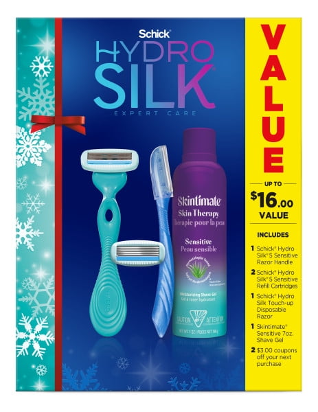 Schick Hydro Silk Women's Gift Set, Includes Sensitive Care Women's ...
