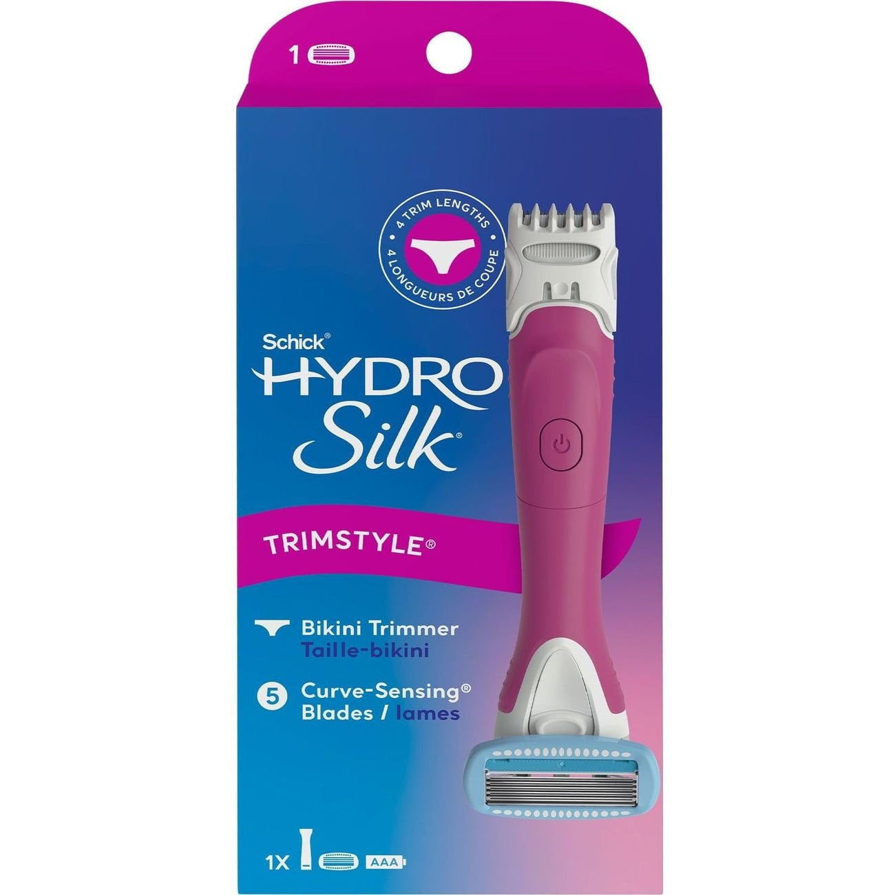 Schick Hydro Silk Women's Trimstyle Razor - Each (Packaging May Vary ...