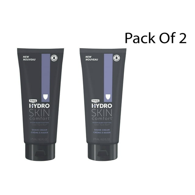 Schick Hydro Skin Comfort Shave Cream Green Tea Aloe 6 Fl Oz (Pack Of 2 ...