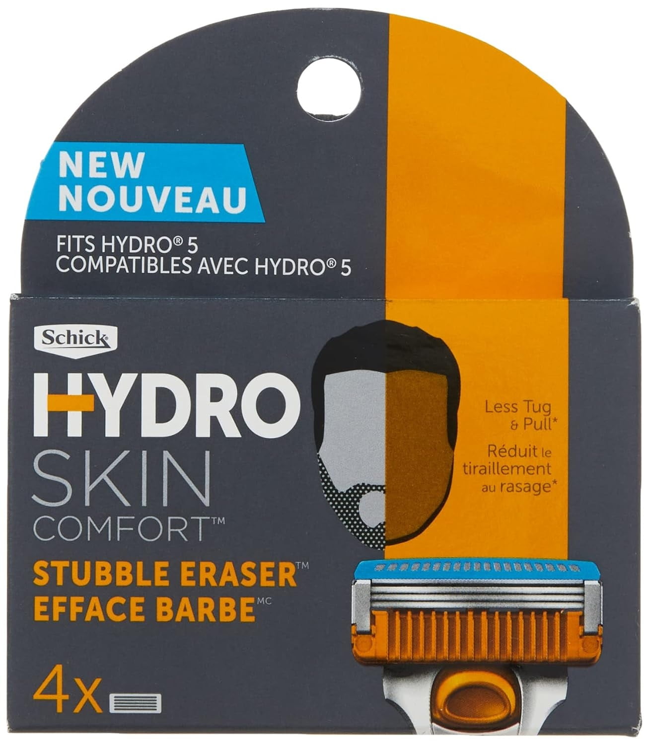 Schick Hydro Skin Comfort Stubble Eraser Razor Refills, 4 ct - Walmart.com