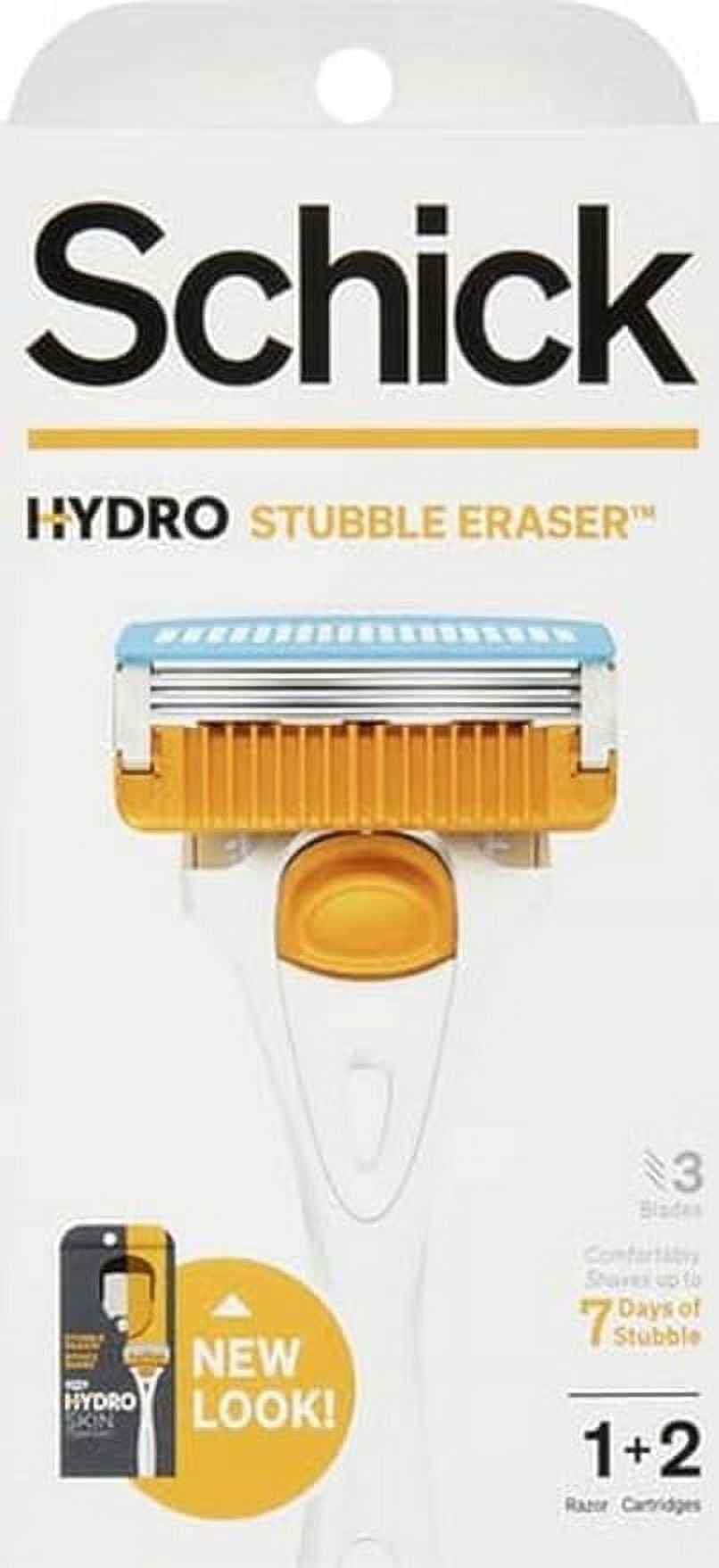 Schick Hydro Stubble Eraser 1 Razor With 2 Refill Blades, 3 Pack ...