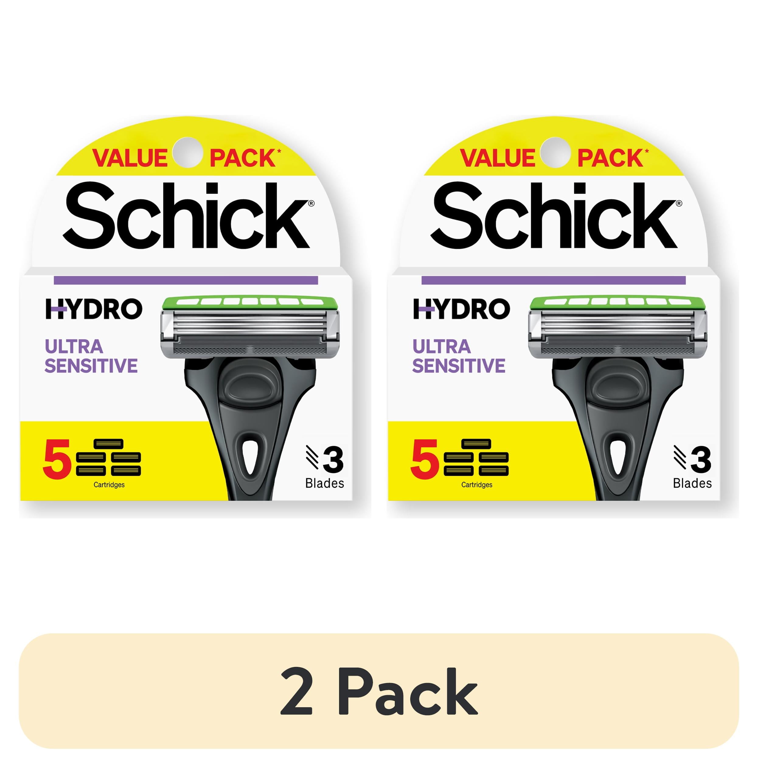 (2 pack) Schick Hydro Ultra Sensitive Razor Blade Refills, 5ct, Men's ...