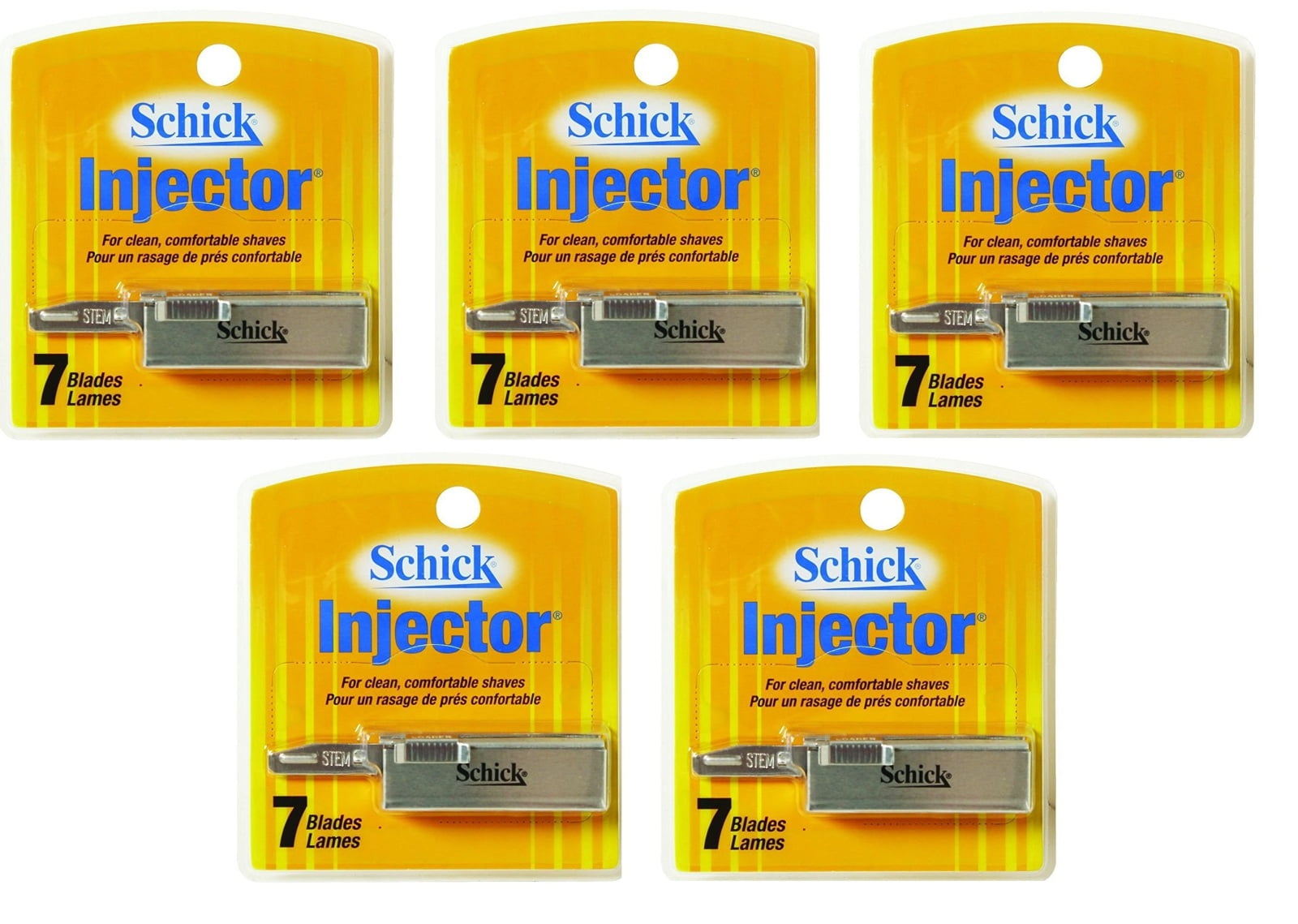 Schick Injector Blades - 7 Ct. (Pack of 5) + Schick Slim Twin ST for ...
