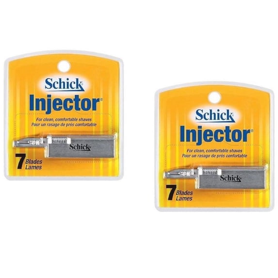 Schick Men's Injector Razor Blades, Chromium Coated Stainless Steel - 7 ...