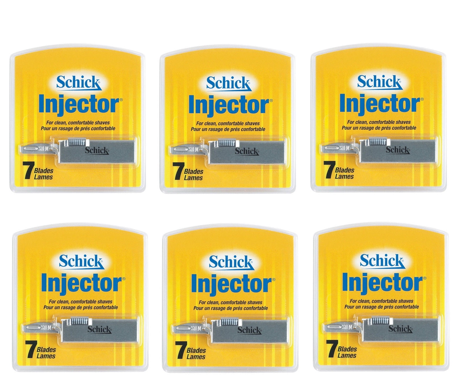 Schick Injector Refill Chromium Blades, Prevents Razor Bumps - 7 Ct ...