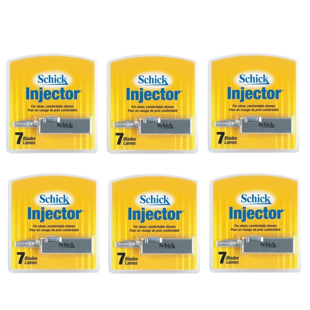 Schick Injector Refill Chromium Blades, Prevents Razor Bumps - 7 Ct ...