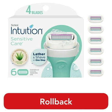 Schick Intuition Women's Razor Refills, Sensitive Skin with Vitamin E ...